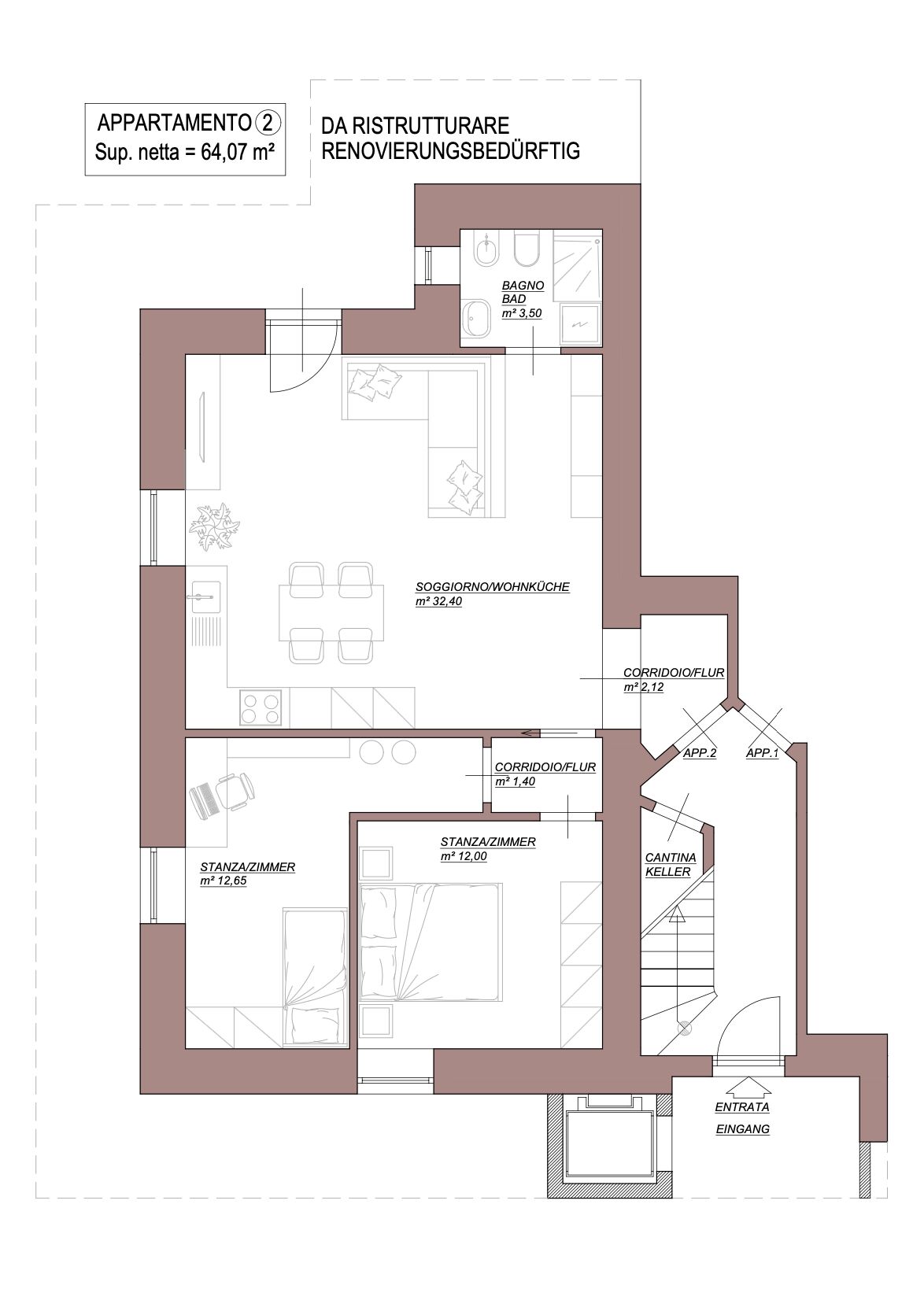 Merano, via San Valentino - Two Exclusive Units and Private Land ...
